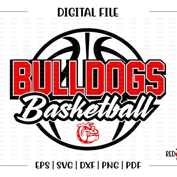 Bulldog Basketball Svg - Etsy