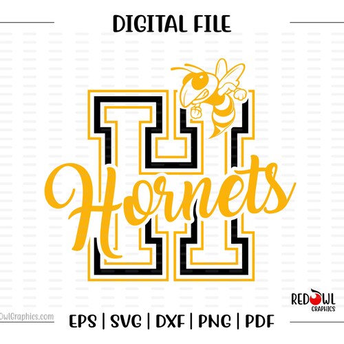 Hornets SVG Dxf Eps and Png Digital Cut File - Etsy