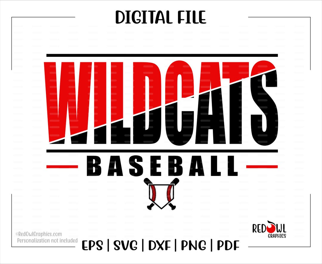 Baseball Svg, Wildcat Baseball Svg, Wildcat, Wildcats, Baseball, Svg ...