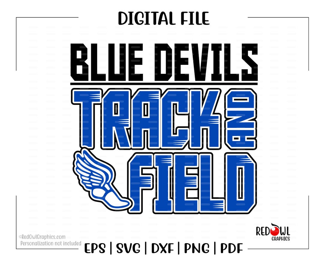 Blue Devil Track Svg, Track Svg, Blue Devil, Devil, Track, Ball, Svg ...