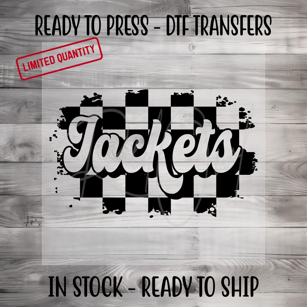 Jackets Mascot DTF, Ready to Press, Jacket, Yellow Jacket, Heat ...