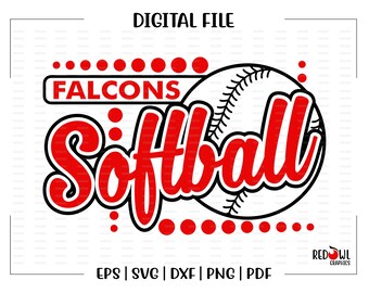 Falcon Softball Png | Etsy