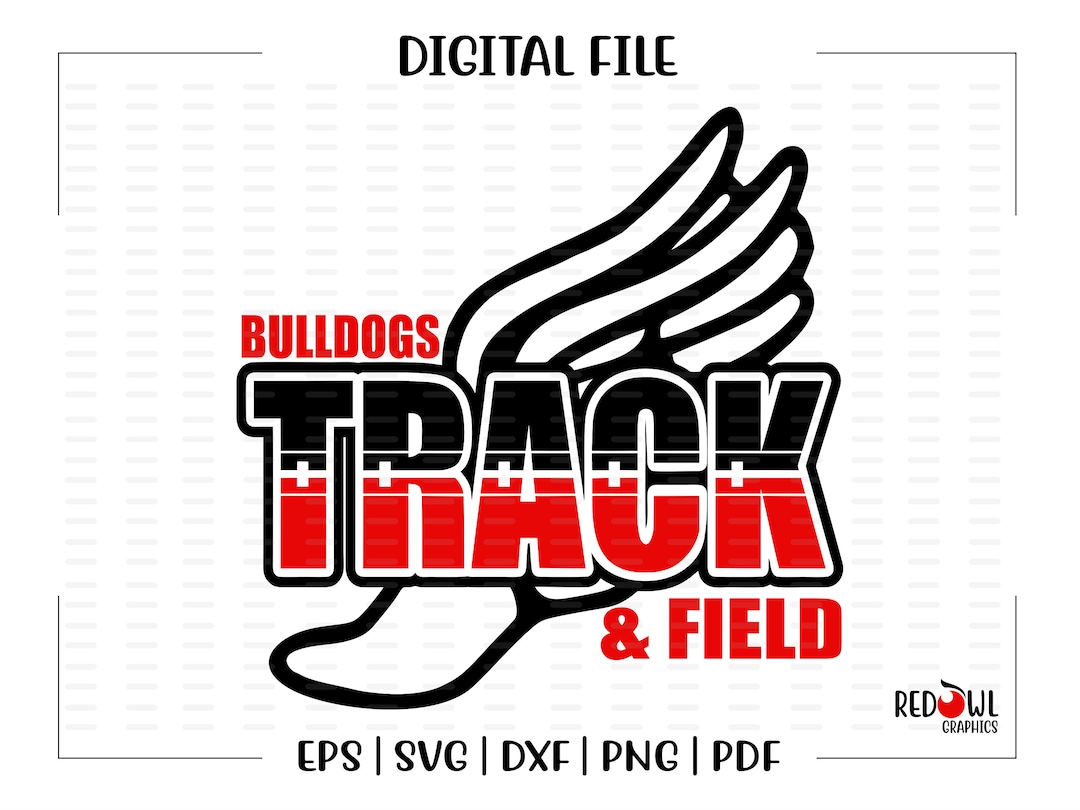 Track Svg, Bulldog Track Svg, Bulldog, Bulldogs, Track, Field, Bulldogs ...