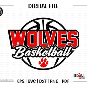 Basketball Svg, Wolves Basketball, Wolves, Wolf, Basketball, Svg, Dxf ...