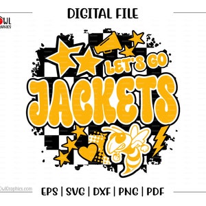 Jackets Svg, Yellowjackets Svg, Jacket, Jackets, Yellowjackets, Svg ...