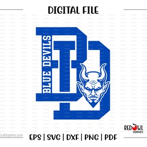 Blue Devil Svg, Devils Svg, Blue Devil, Blue Devils, Devil, Svg, Dxf ...