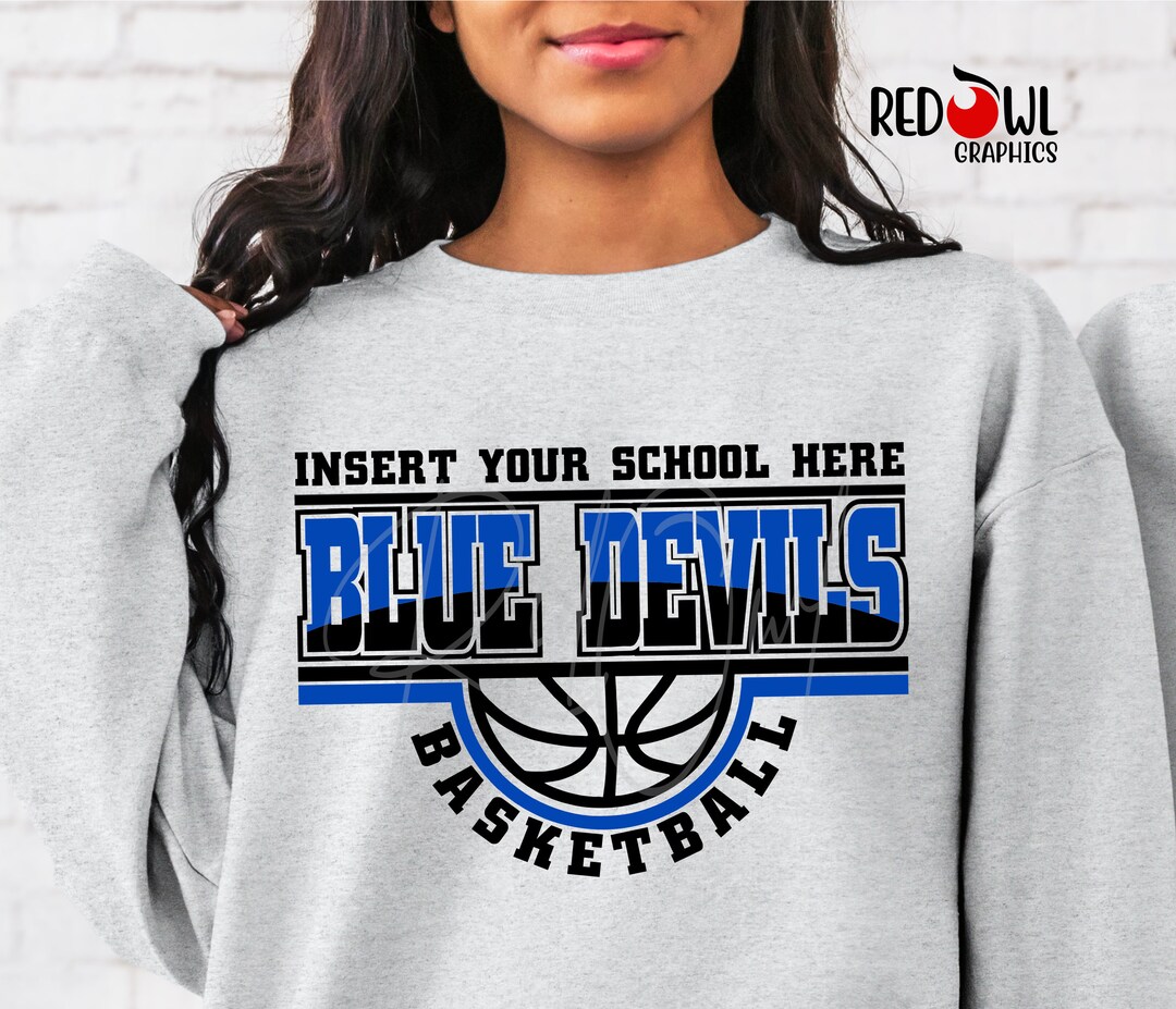 Basketball Shirt, Blue Devil Shirt, Blue Devil, Basketball, T-shirt ...