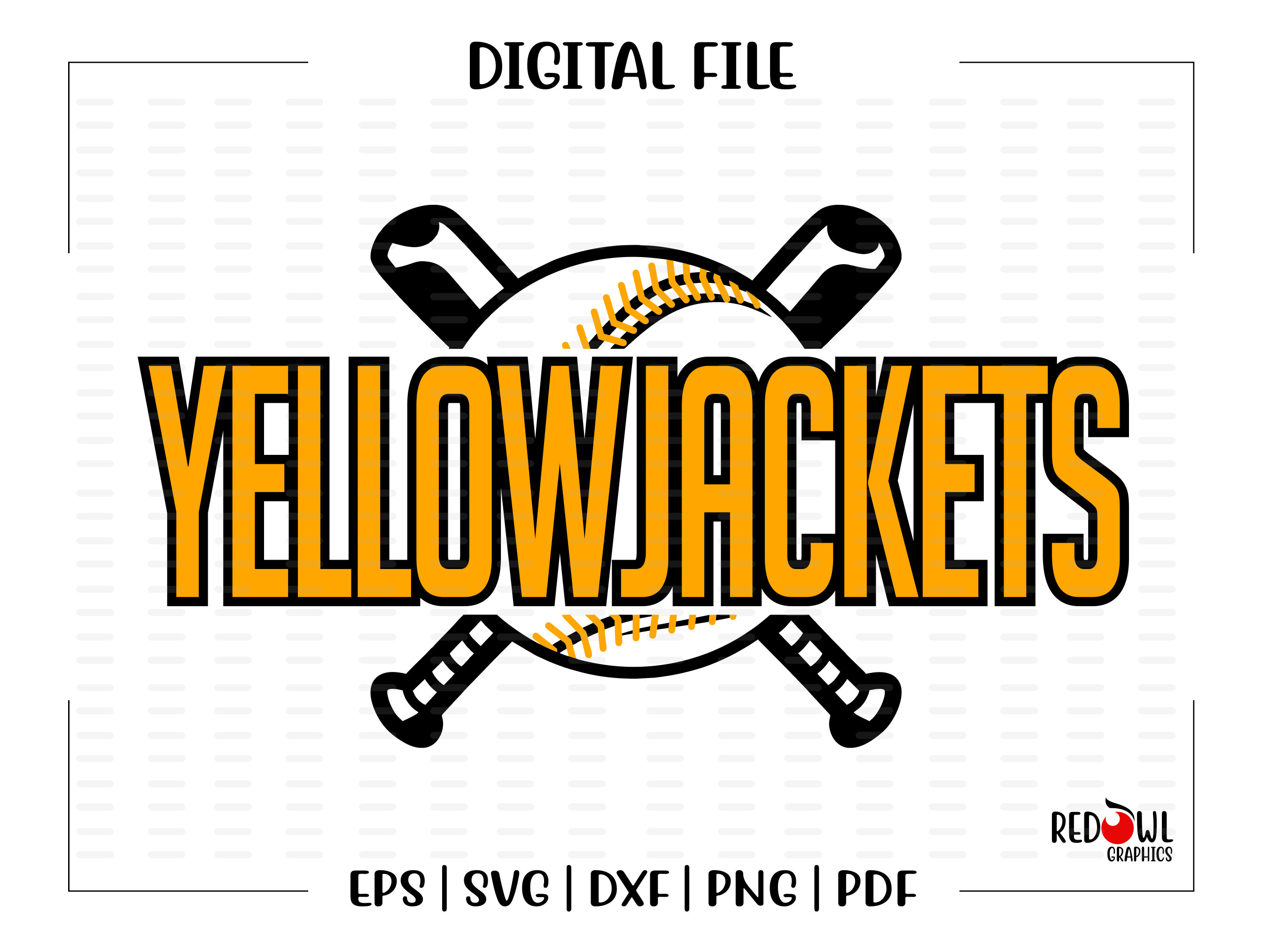 Yellow Jacket Baseball Logo