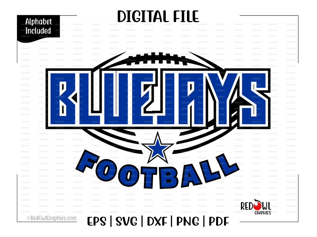 Football Svg, Bluejay Svg, Bluejay Football, Bluejay, Blue Jays, Svg ...