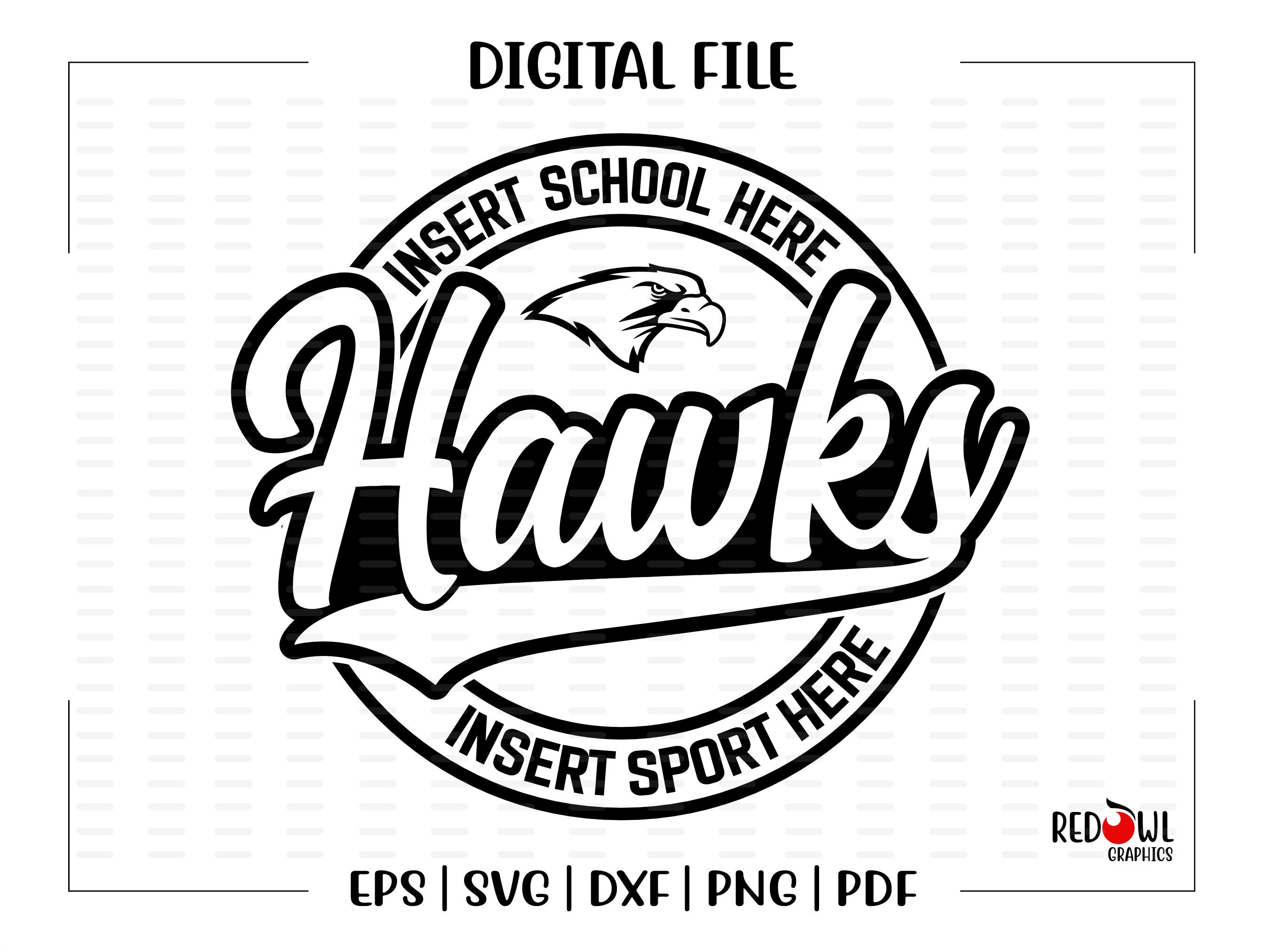 Hawk Svg Hawks Svg Hawk Svg Dxf Eps Png Pdf - Etsy
