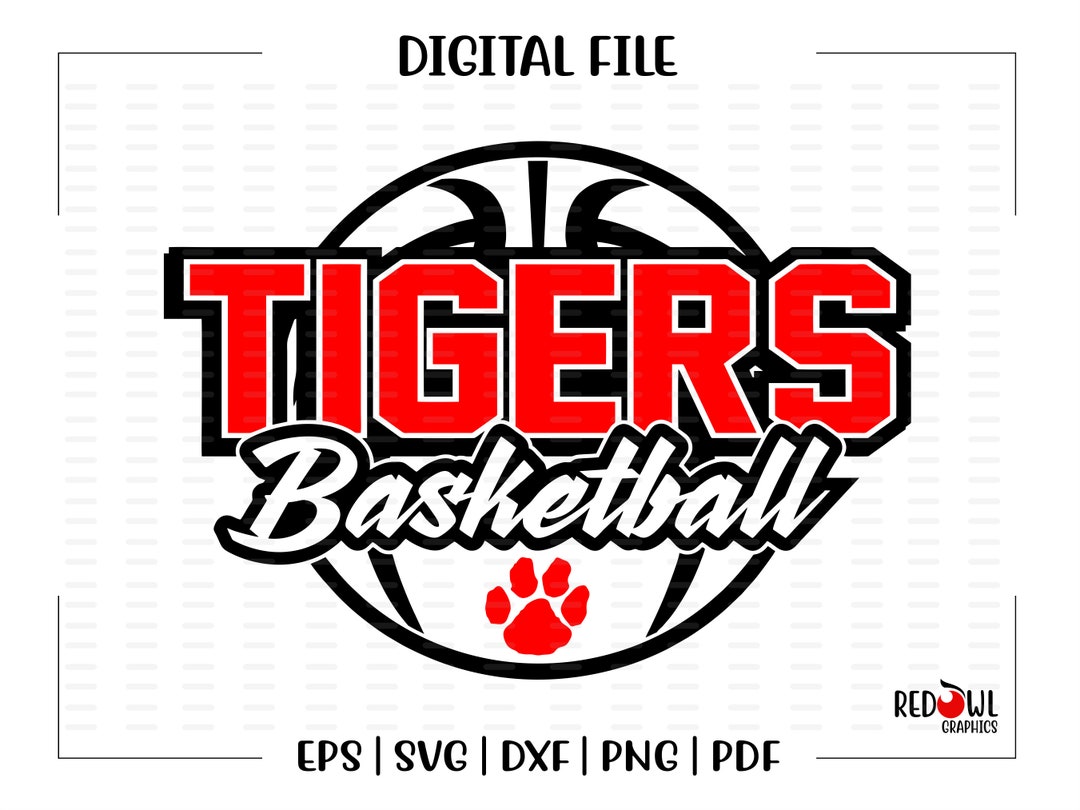 Basketball Svg, Tiger Basketball Svg, Tiger, Tigers, Basketball, Svg ...