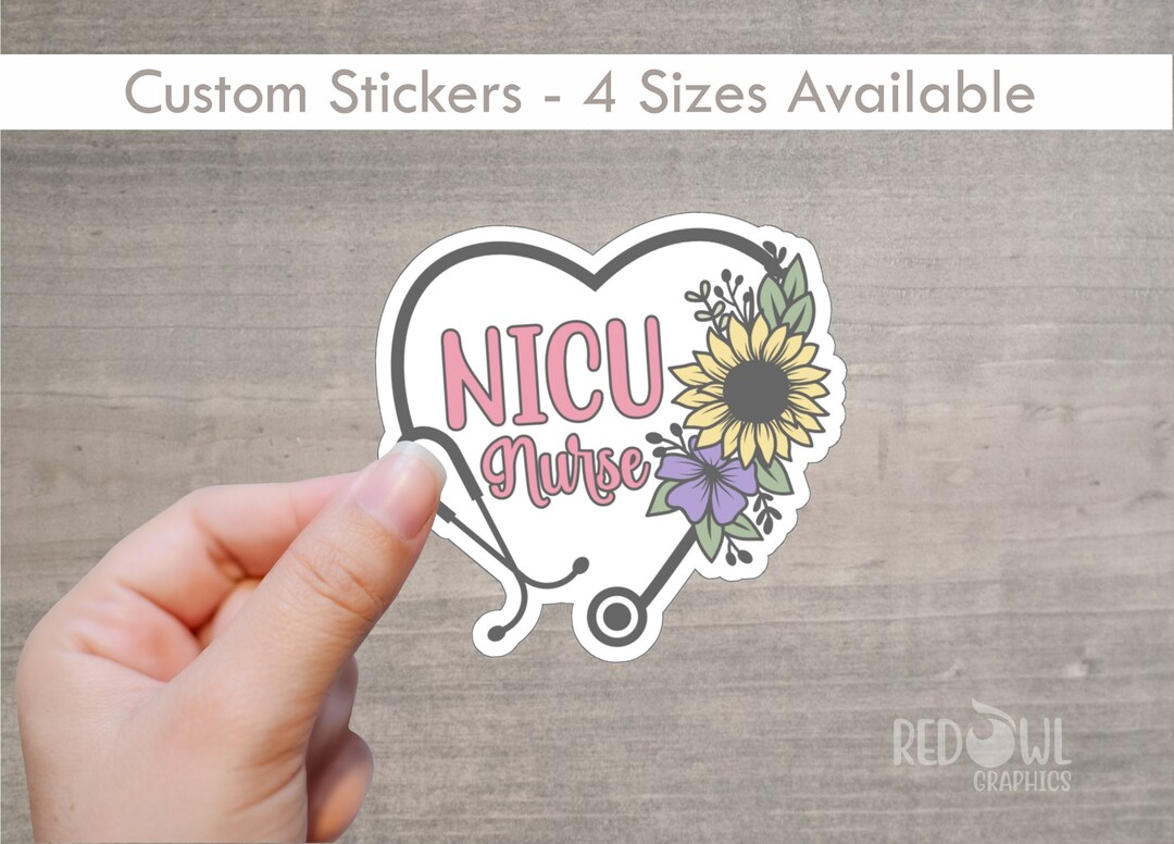 NICU Nurse Sticker NICU Sticker Outdoor Nicu Nurse Gift - Etsy