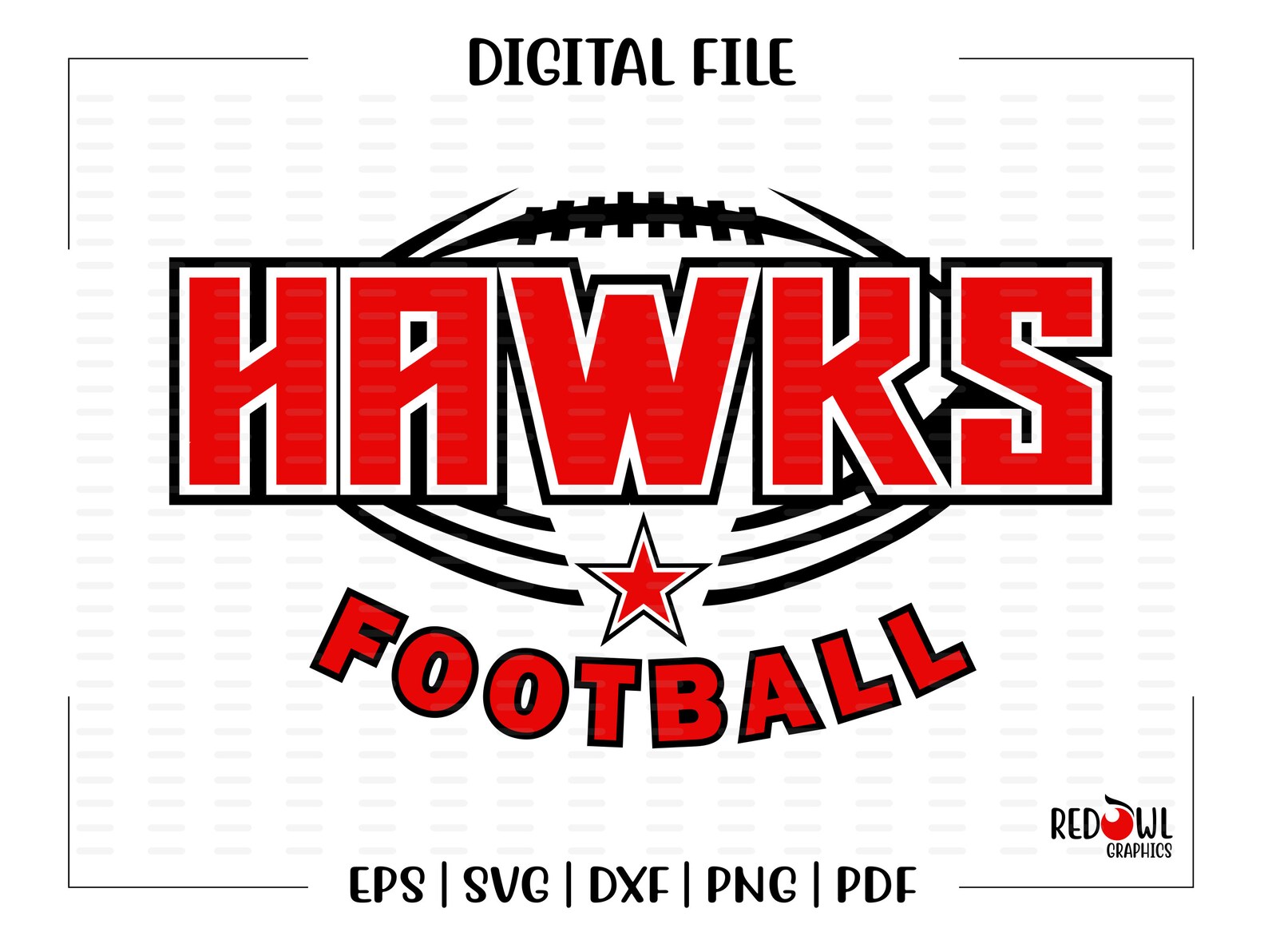 Football Svg Hawk Football Hawk Hawks Football Svg Dxf | Etsy