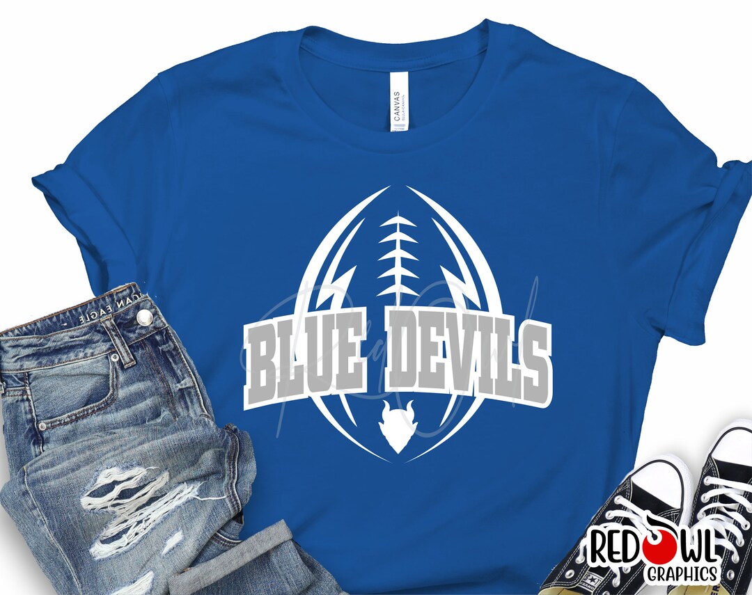 Football Shirt, Blue Devil Shirt, Blue Devil, Football, T-shirt ...