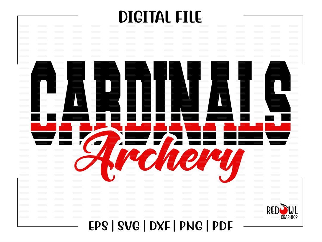 Archery Svg, Cardinal Svg, Archery, Cardinal Archery, Cardinal ...
