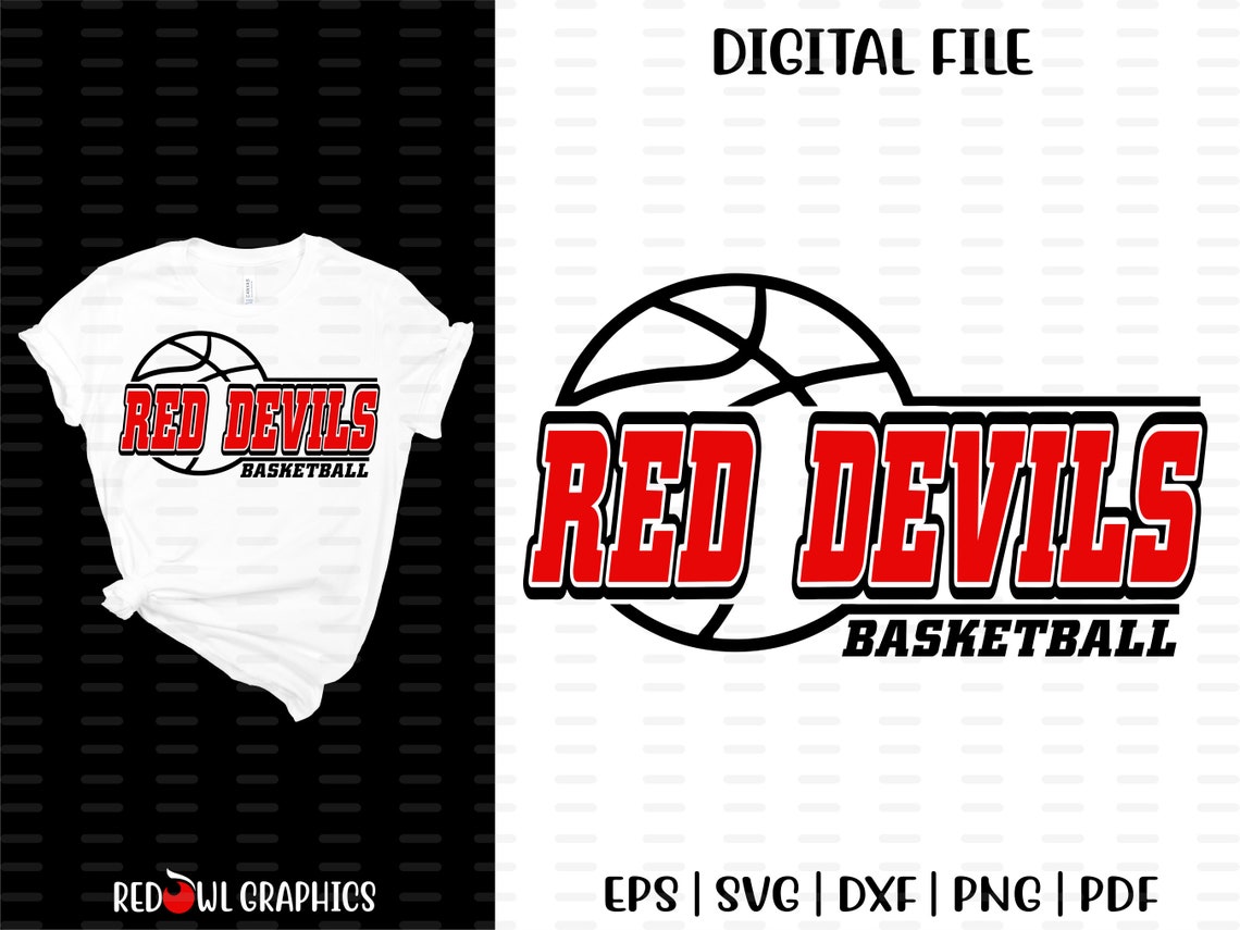 Basketball Svg Red Devil Basketball Red Devil Devil - Etsy