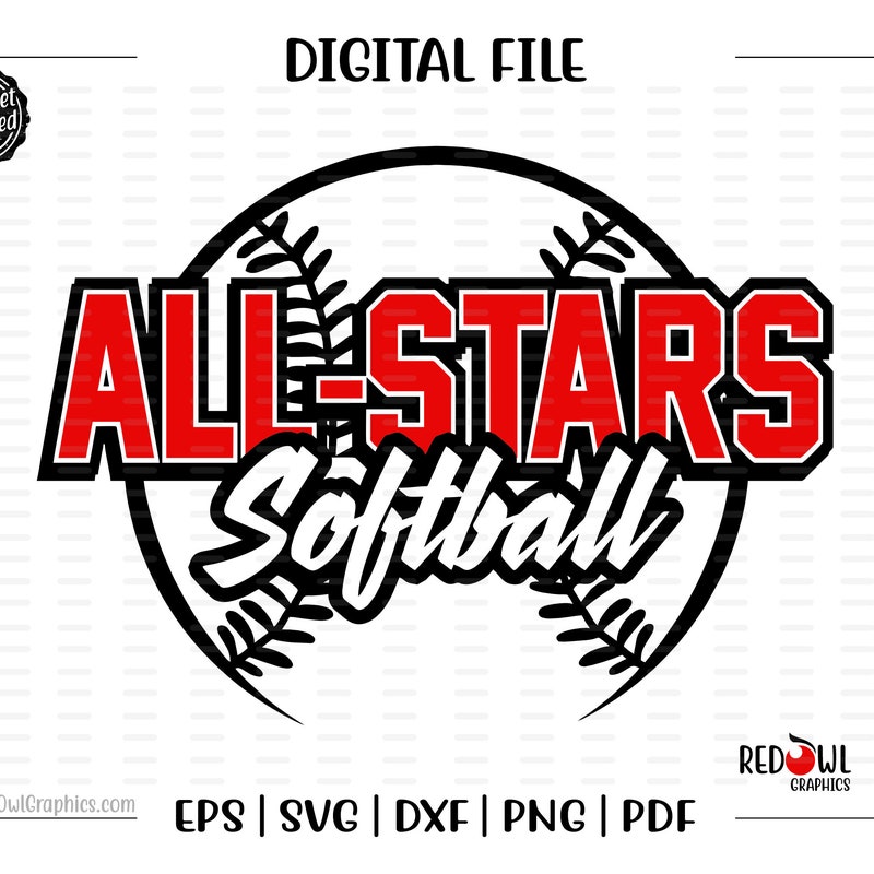 Softball Allstars Png - Etsy