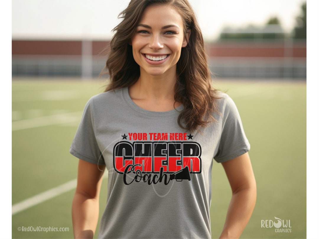 Cheer Coach Shirt, Coach Shirt, Cheer, Cheerleader, Cheerleading, Coach ...