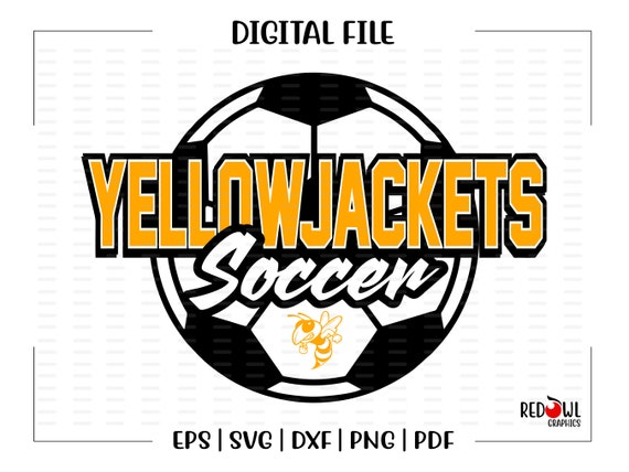 Yellow Jacket Soccer Svg Yellowjacket Soccer Svg Yellow - Etsy