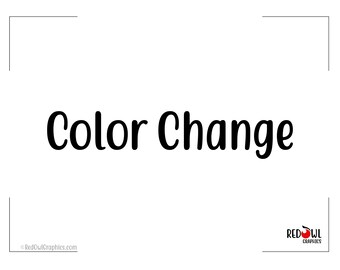 Custom Color Change - Etsy