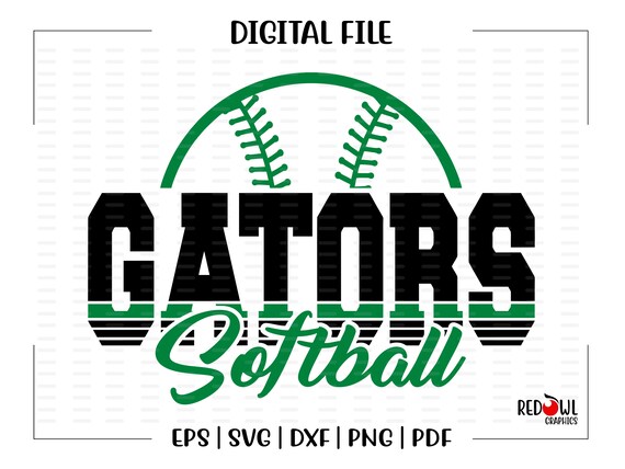 Gator Softball Svg Softball Svg Gator Gators Softball | Etsy