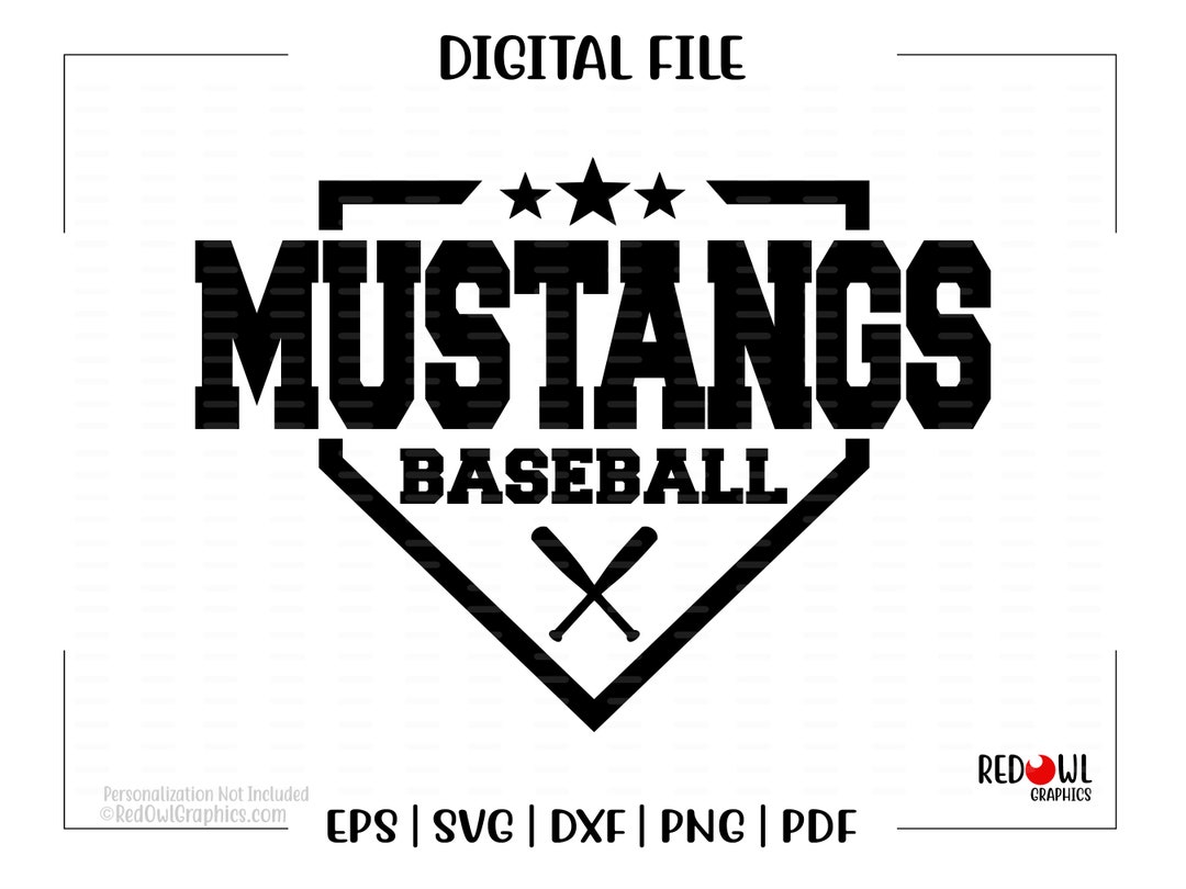 Mustang Baseball Svg, Baseball Svg, Mustang Svg, Mustangs, Baseball ...