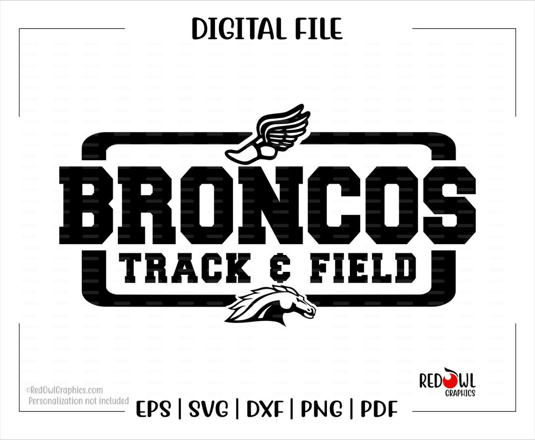 Track Svg, Bronco Track Svg, Bronco, Broncos, Track, Svg, Dxf, Eps, Png ...