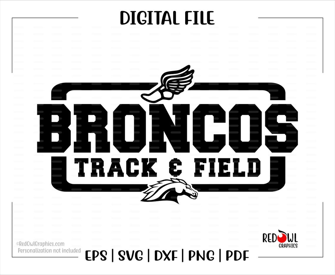 Track Svg, Bronco Track Svg, Bronco, Broncos, Track, Svg, Dxf, Eps, Png ...