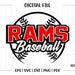 Ram Baseball Svg, Baseball Svg, Rams, Ram, Baseball, Vector, Clipart ...
