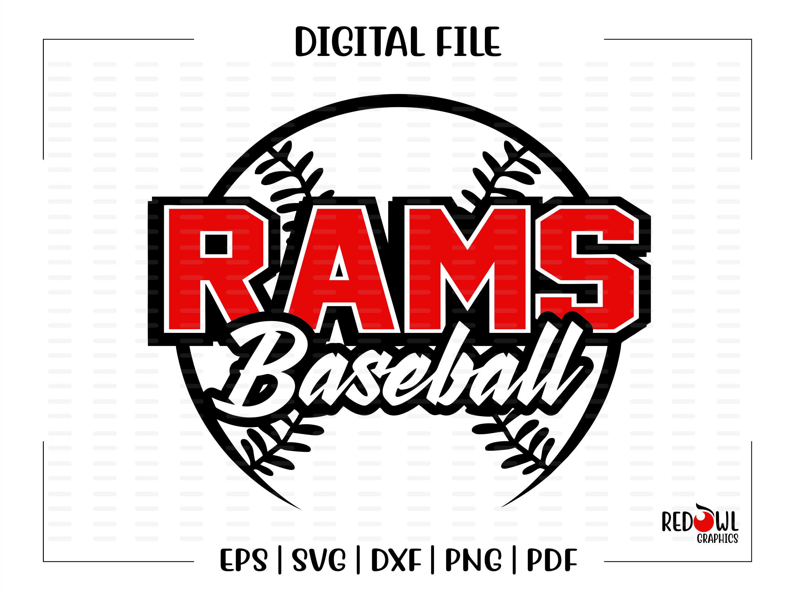 Ram Baseball Svg Baseball Svg Rams Ram Baseball Vector - Etsy