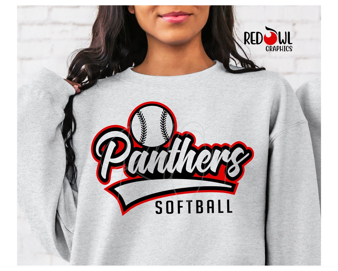 Softball Shirt, Panther Shirt, Panther, Lady, Softball, T-shirt ...