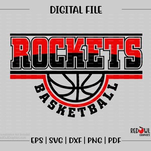 Basketball Svg, Rocket Basketball, Rocket, Rockets, Basketball, Svg ...