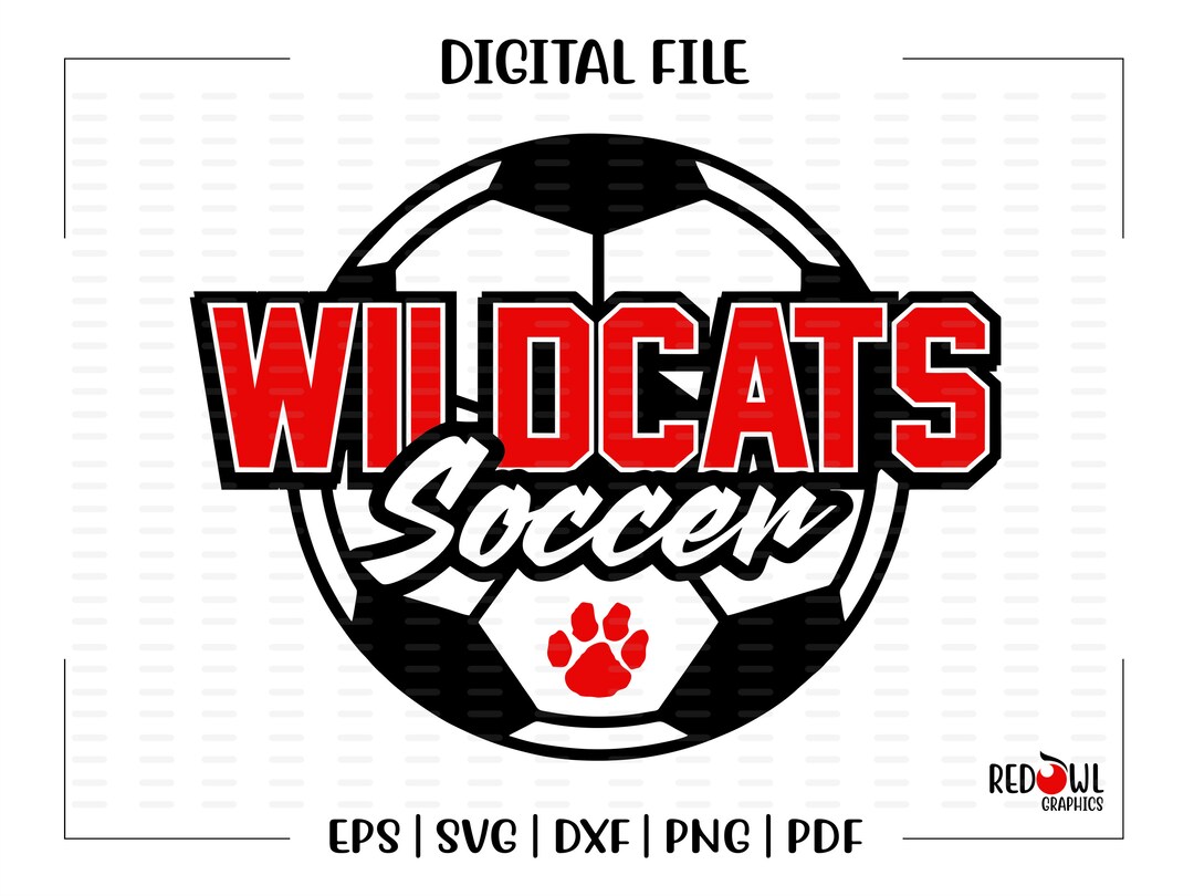 Soccer Svg, Wildcat Soccer Svg, Wildcat, Wildcats, Soccer, Svg, Dxf ...
