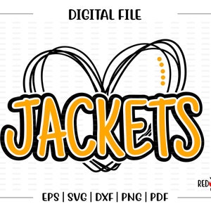 Jackets Svg Heart Love Jacket Jackets Yellowjackets Svg - Etsy