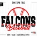 Baseball Svg, Falcon Baseball Svg, Falcon, Falcons, Baseball, Svg, Dxf ...