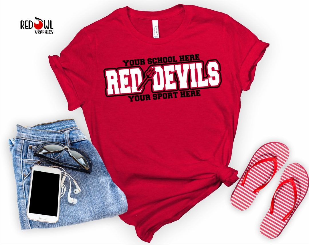 Red Devils Shirt Red Devil T-shirt Devil T-shirt - Etsy