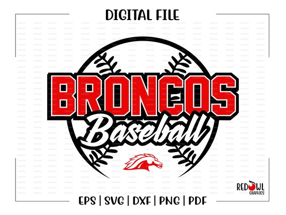 Bronco Baseball Svg Baseball Svg Bronco Broncos Baseball | Etsy