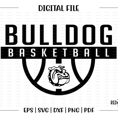 Bulldogs Basketball SVG DXF EPS Silhouette Cameo Cricut - Etsy