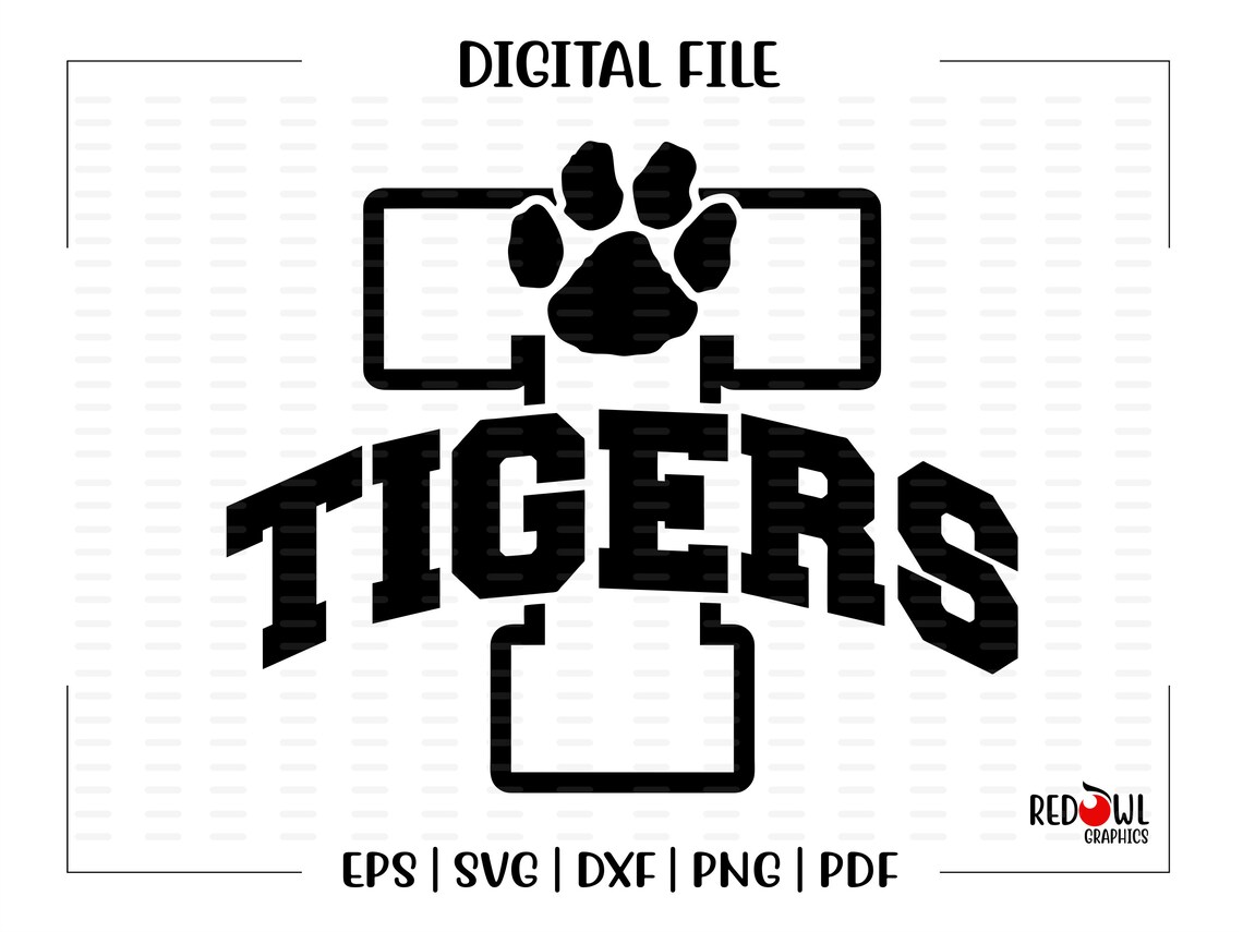 Tiger Svg Tigers Svg Tiger Tigers Team Clipart Mascot | Etsy