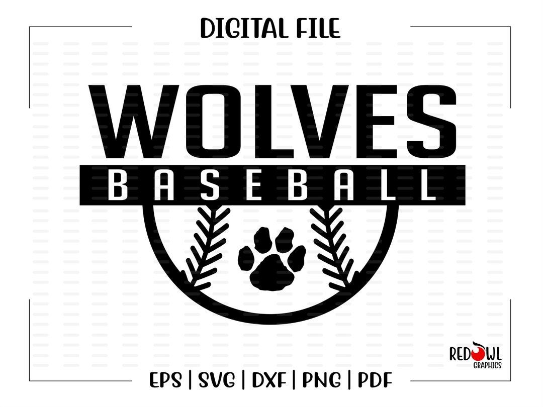 Wolves Baseball Svg, Baseball Svg, Wolves, Wolf, Baseball, Design, Svg ...