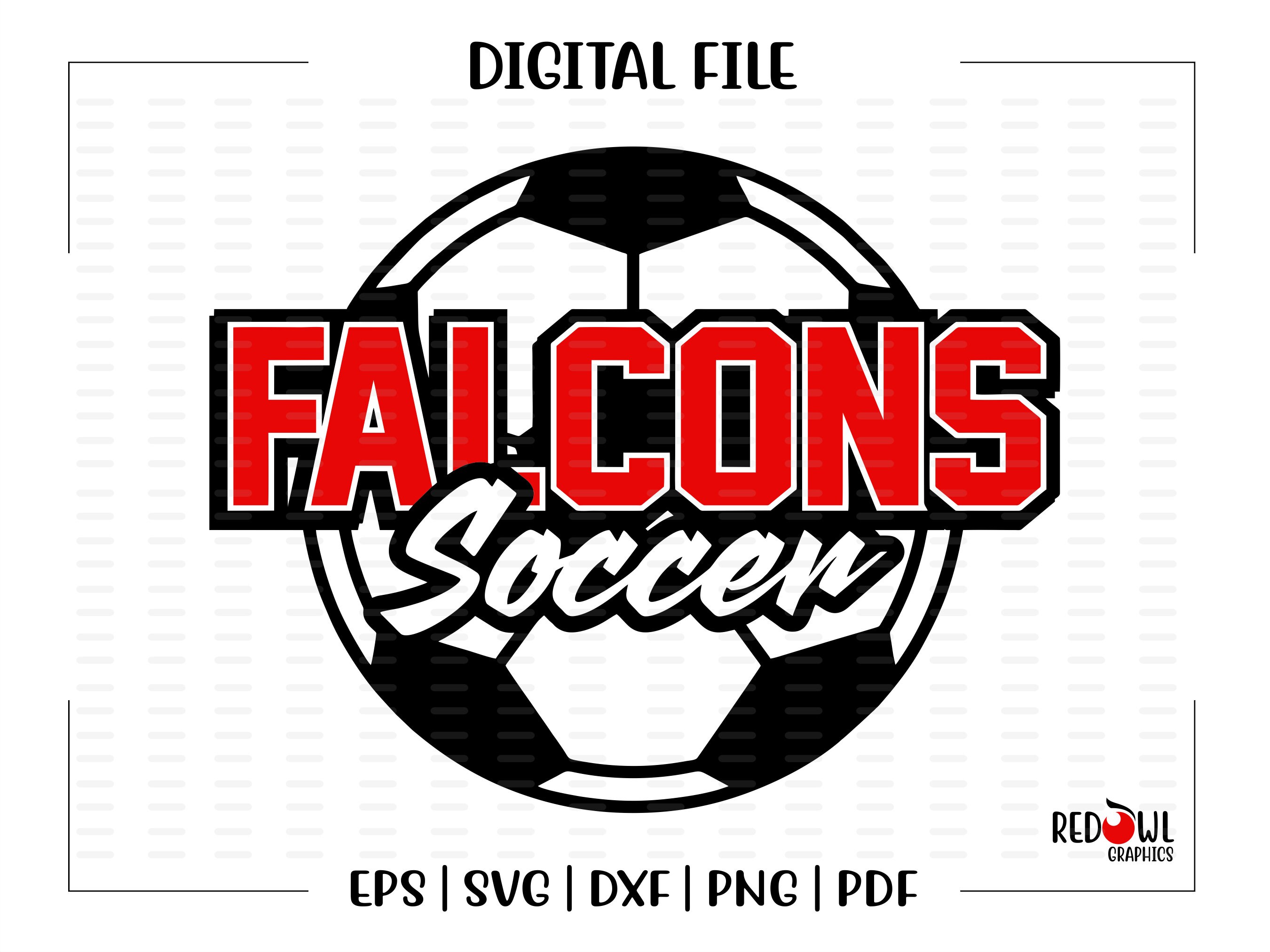 Soccer Svg Falcon Soccer Svg Falcon Falcons Soccer Svg - Etsy