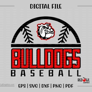 Baseball Svg, Bulldog Baseball Svg, Bulldog, Bulldogs, Baseball, Svg ...