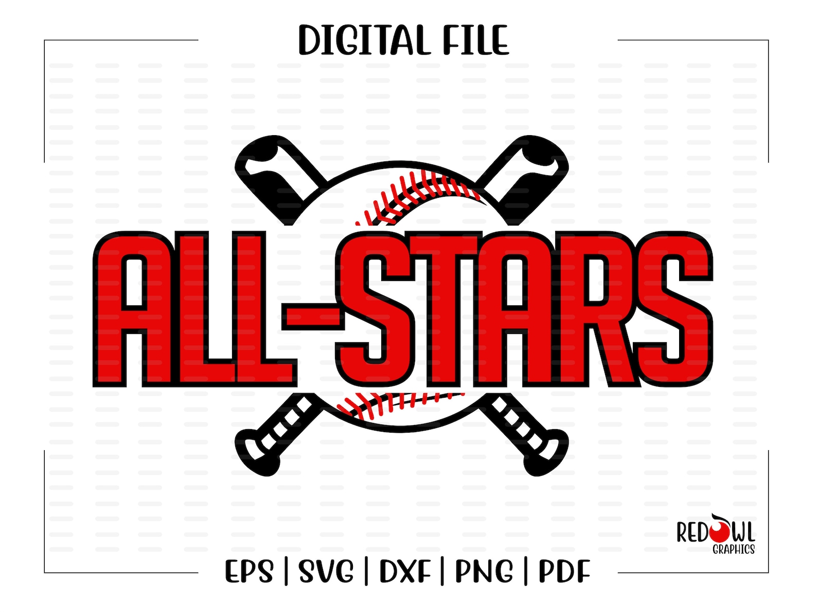 All Star Svg All-star Svg Baseball Svg Baseball All Stars | Etsy