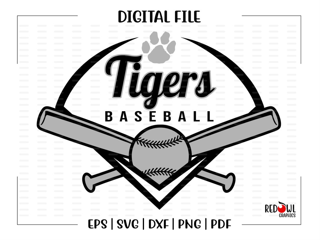 Baseball Svg, Tiger Baseball Svg, Tiger, Tigers, Baseball, Svg, Dxf ...