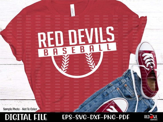 Baseball Svg Red Devil Baseball Svg Red Devil Baseball | Etsy