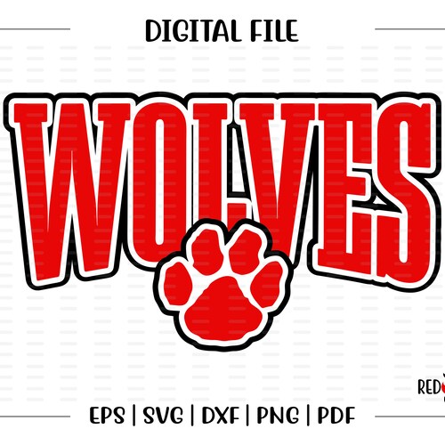 Wolves Svg Wolves Wolf Mascot School Svg Dxf Eps Png - Etsy