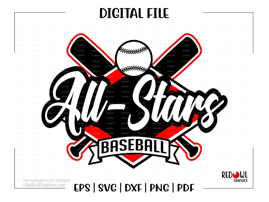 All Star Svg, All-star Svg, Baseball Svg, Baseball, All Stars, Allstar ...