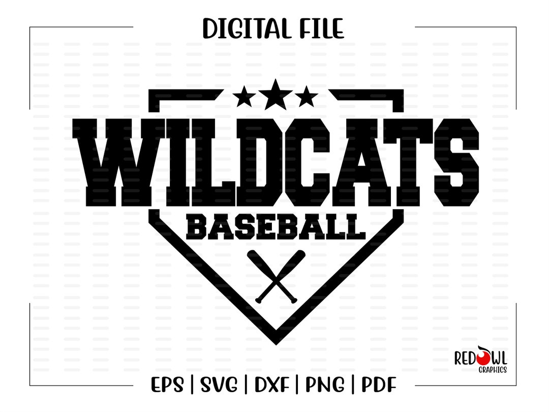 Baseball Svg, Wildcat Baseball Svg, Wildcat, Wildcats, Baseball, Svg ...