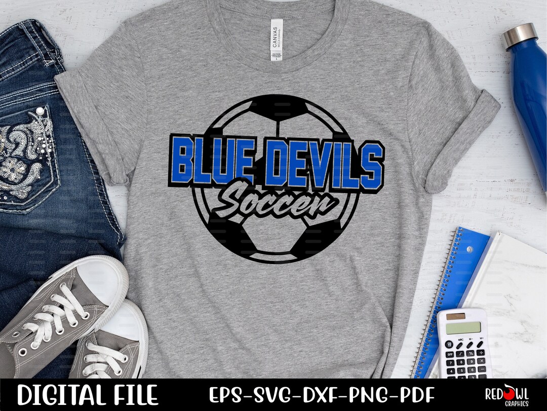 Soccer Svg, Blue Devil Soccer Svg, Blue, Devil, Soccer, Svg, Dxf, Eps ...