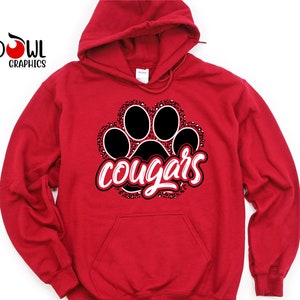 Cougar Shirt, Cougar T-shirt, Leopard, Cougars, T-shirt, Sweatshirt ...